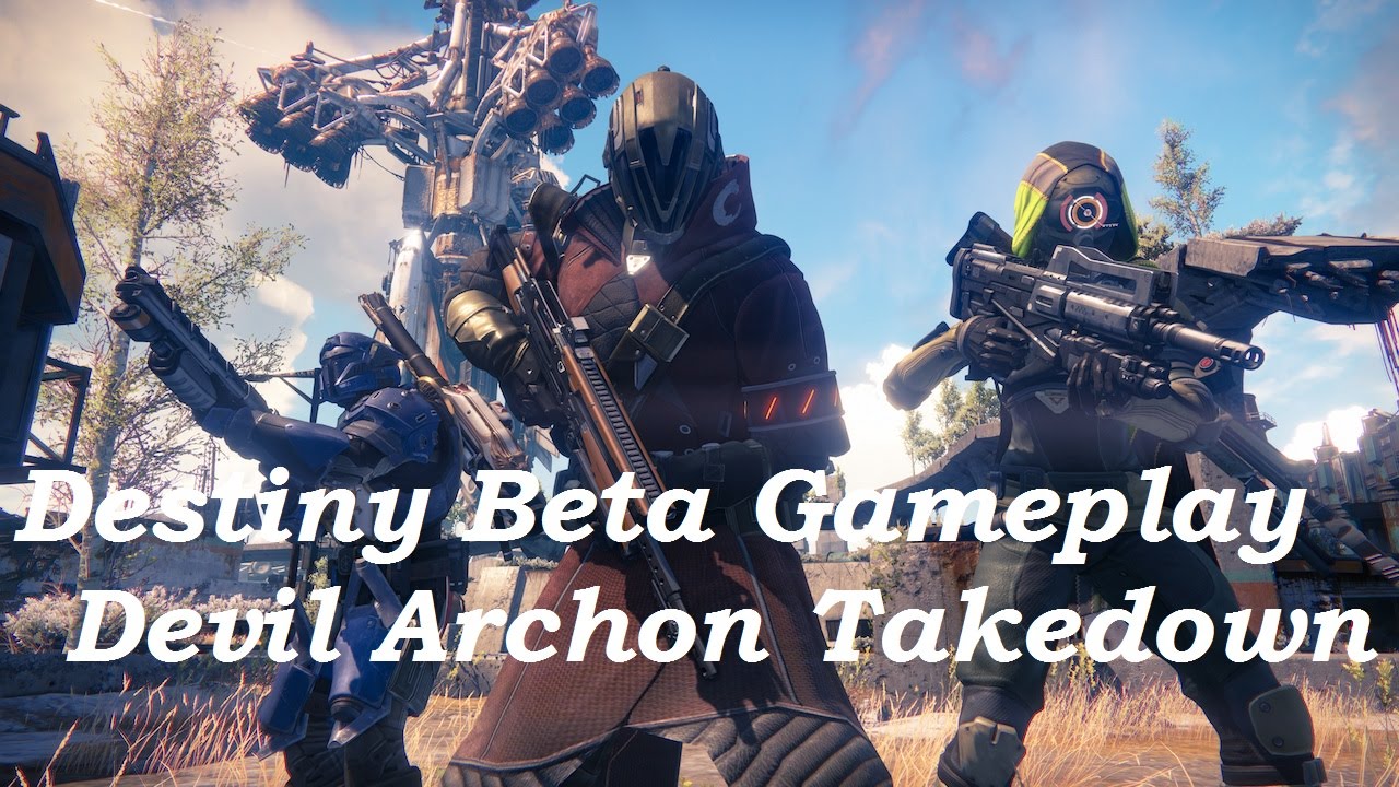 Destiny Beta Gameplay - Devil Archon Takedown - YouTube