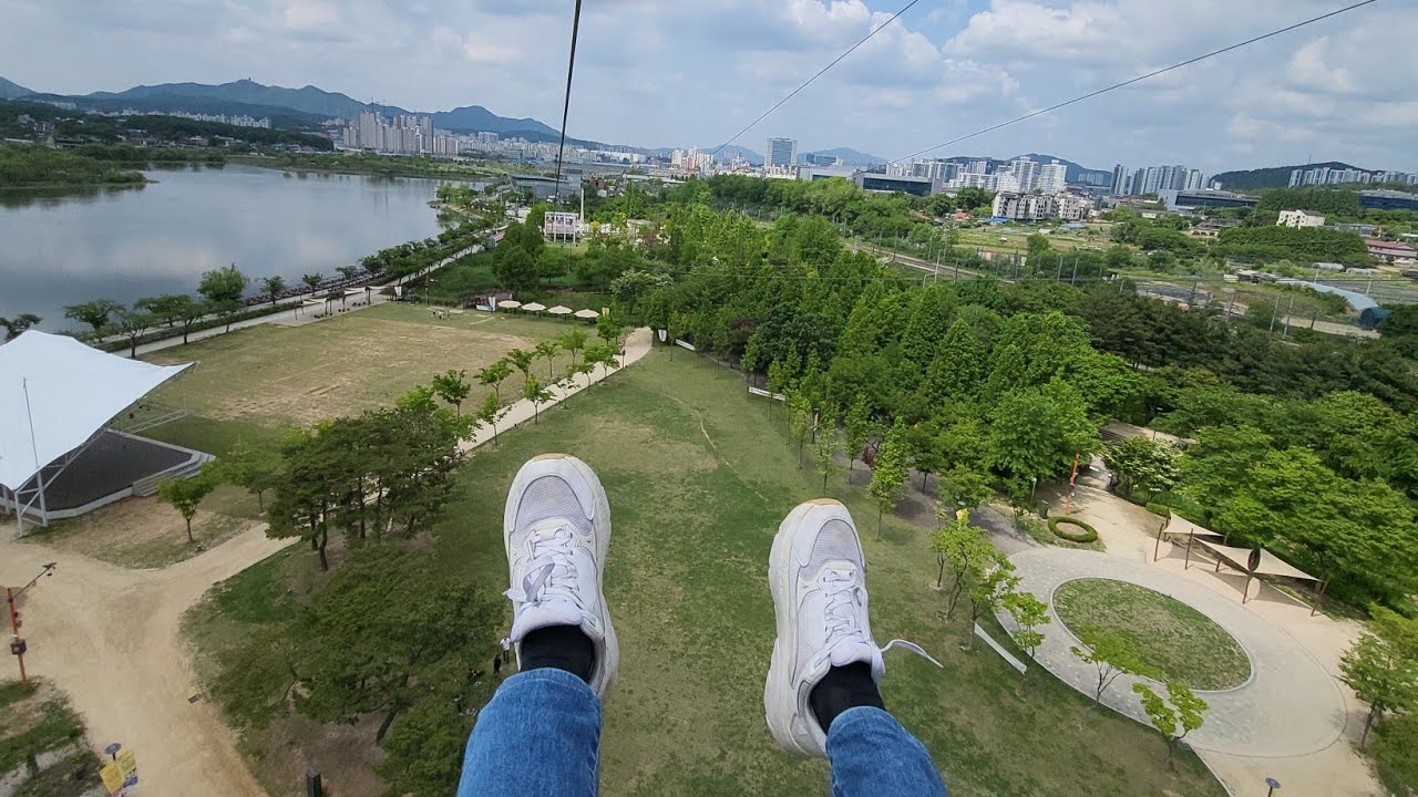 [Trip to Uiwang City] 의왕 백운호수 저수지 - 왕송호수공원 스카이레일 짚라인 레솔레파크 - 바라산 자연 휴양림 ...
