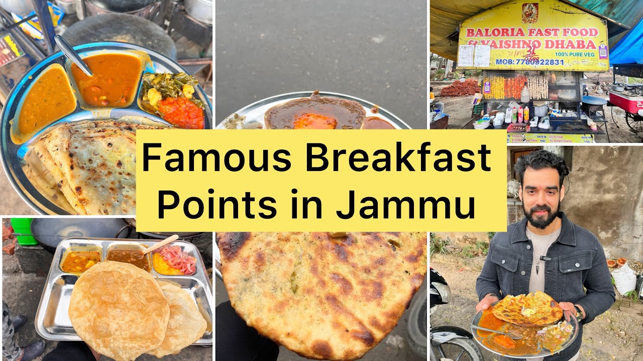 Top 3 Breakfast Points in Jammu | Jammu Street Food | Famous Food ...
