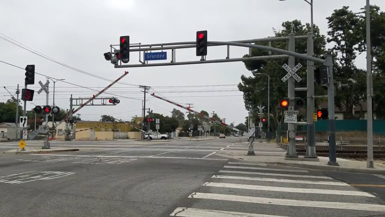 Los Angeles Metro Light Rail, East Century Boulevard Railroad Crossing ...