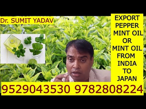 EXPORT PEPPER MINT OIL MINT OIL FROM INDIA TO JAPAN - YouTube