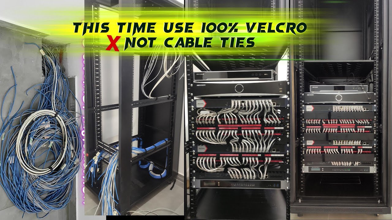 Data Server Cable Management And 42U Rack Installation for Office ...