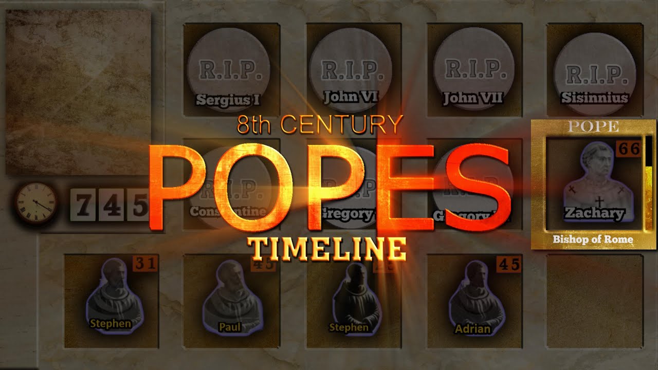 Popes Timeline (8th Century) - YouTube