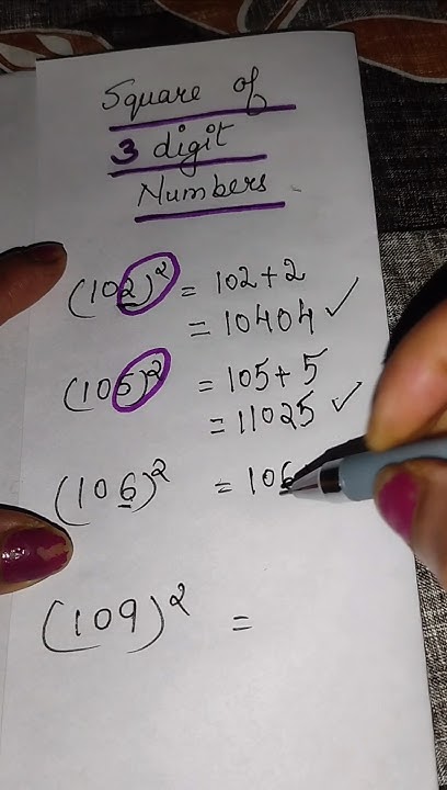 Square Trick of 3 digit number..Multiplication trick#Square Trick#Maths Trick#Maths Shorts#YT ...