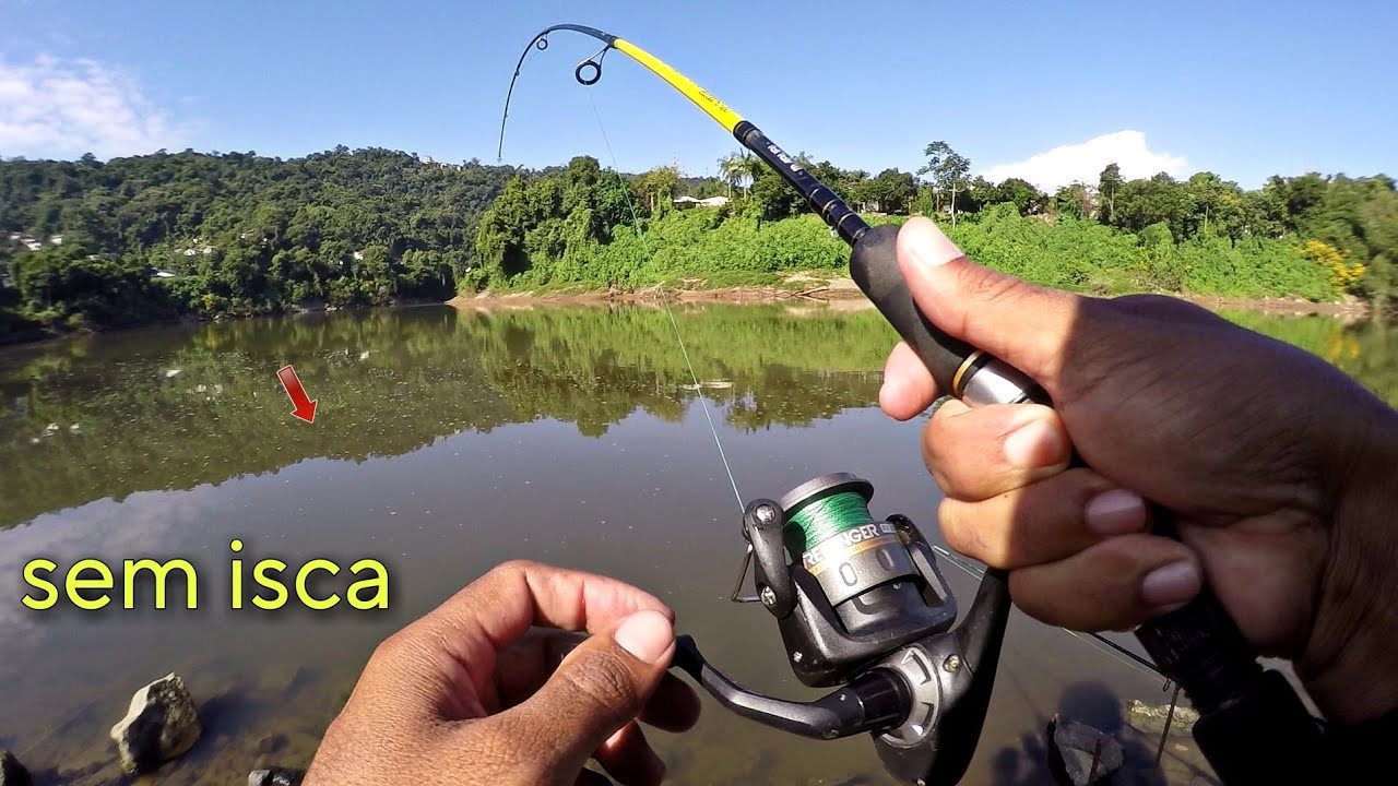 INCRÍVEL! PESCARIA SEM ISCA NO ANZOL AUTOMÁTICO DO TILAPEIRO É PEIXE NA ...
