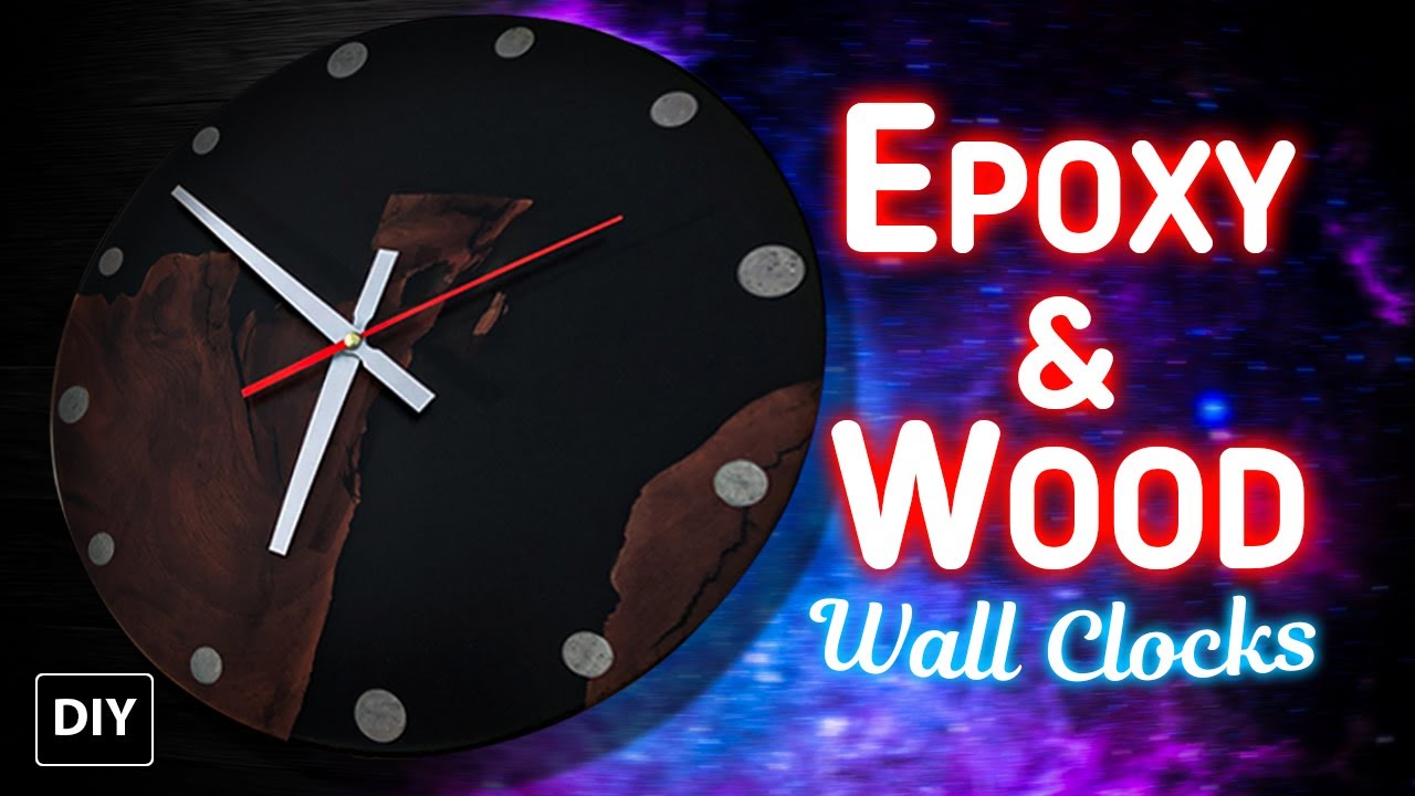 DIY Wood And Epoxy Clock Woodworking YouTube DIY Wood And Epoxy Clock Woodworking YouTube