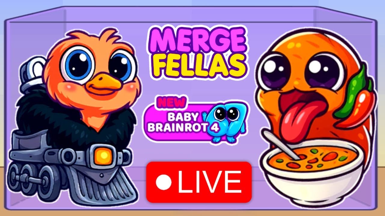 🔴 Welcome to MERGE FELLAS Italian Brainrot Gameplay Max Lavel Score ...