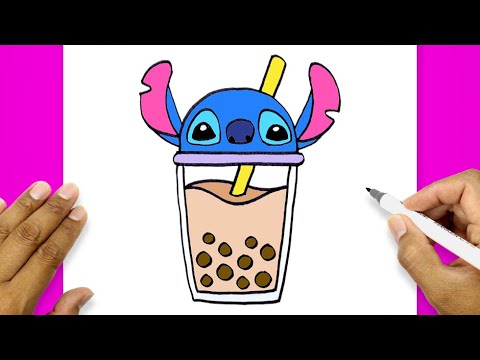 How To Draw Stitch Boba | Stitch Drawing Cute | Stich