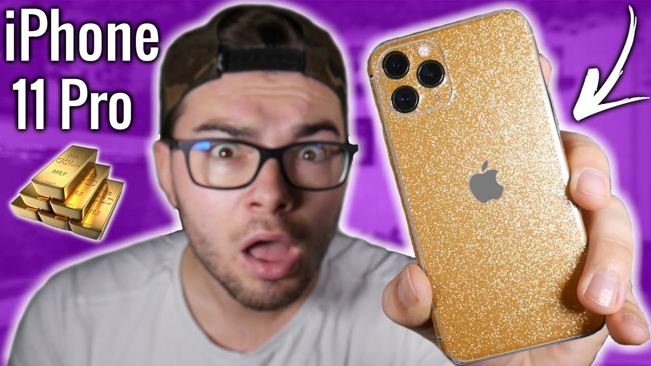 JE CUSTOM MON IPHONE 11 PRO EN OR ! - YouTube