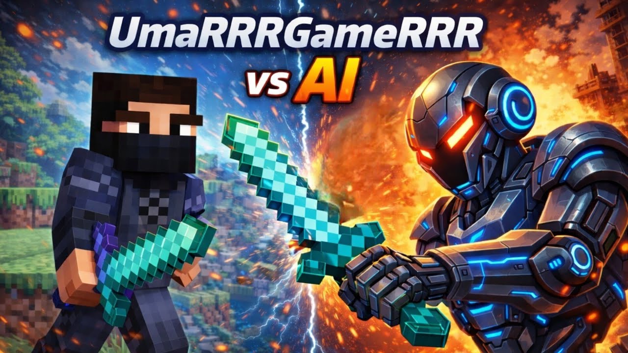 UmaRRRGameRRR VS AI - Epic Minecraft PvP Battle - YouTube