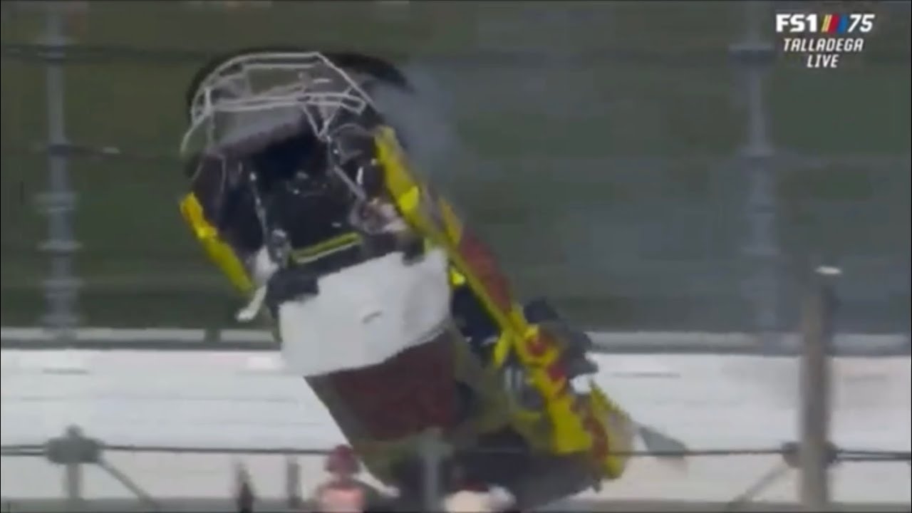 BLAINE PERKINS HUGE BARREL ROLL FLIP IN THE 2023 NASCAR XFINITY SERIES ...