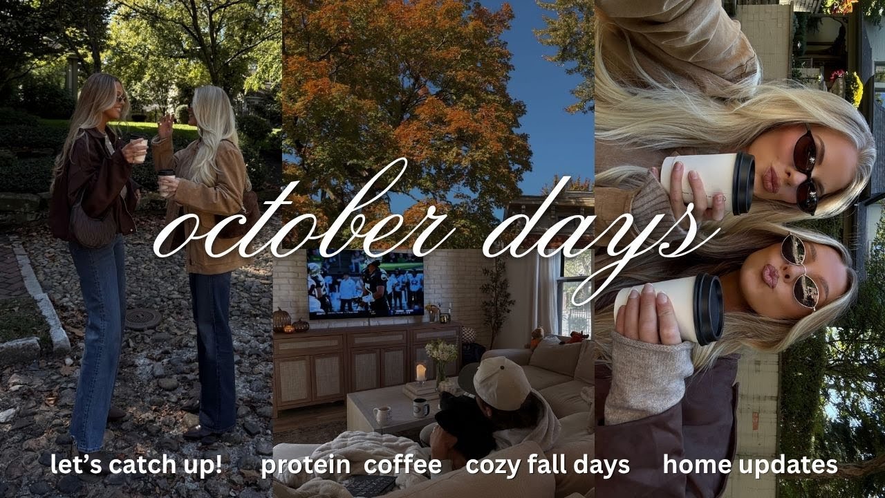 a cozy october vlog at home 🤎🍂🐿️ new england fall trip, home decor ...
