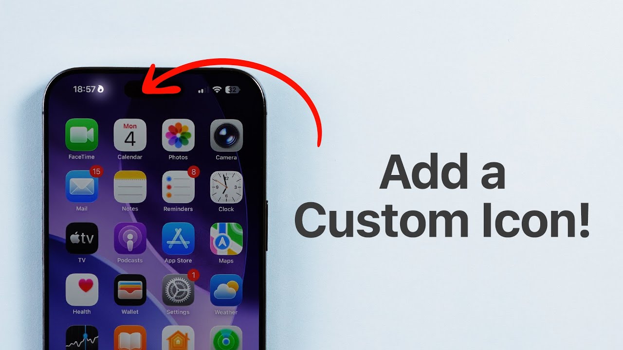 How to Add a Custom Icon on your iPhone Screen! - YouTube
