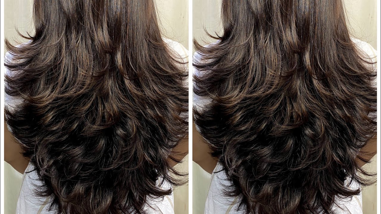 How to create layers hair cut | steps | layered | texture | volume ...