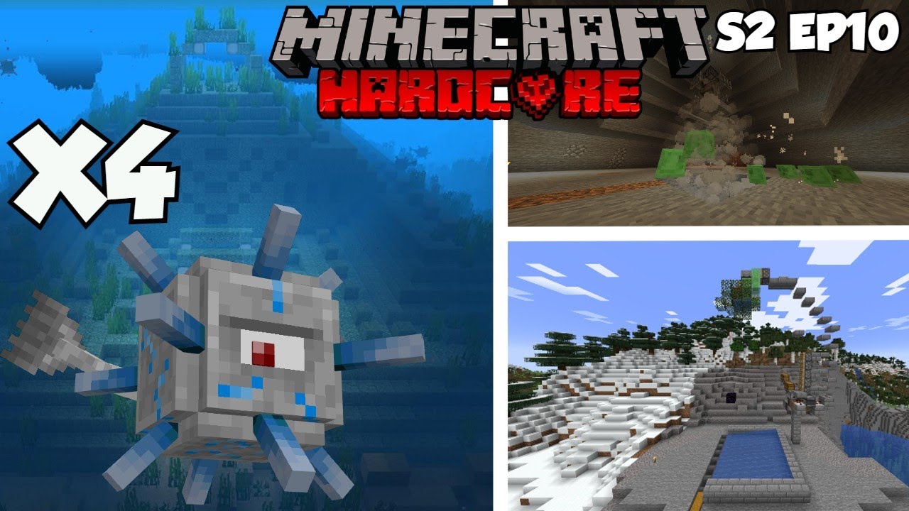 I Raided 4 Ocean Monuments and Built 2 OP Automatic Farms In Minecraft ...