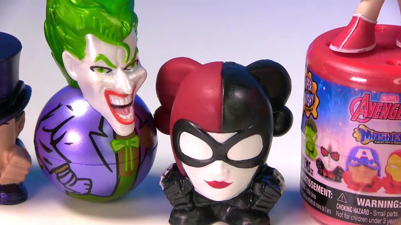 Batman and Avengers New Mashems! Wonder Woman, Joker, Harley Quinn ...
