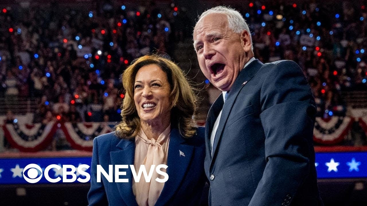 Harris, Walz headed to Wisconsin for rally at RNC site - YouTube