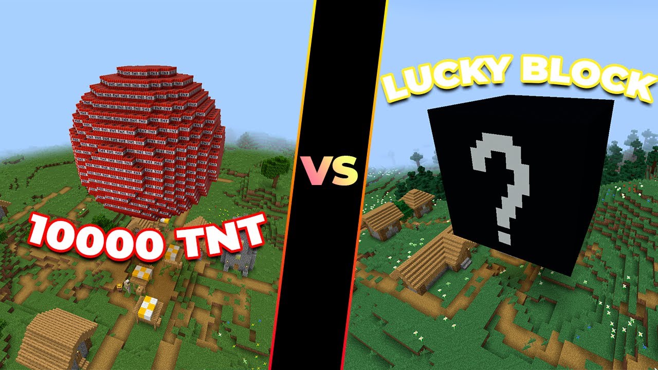10000 TNT VS LUCKY BLOCK - YouTube