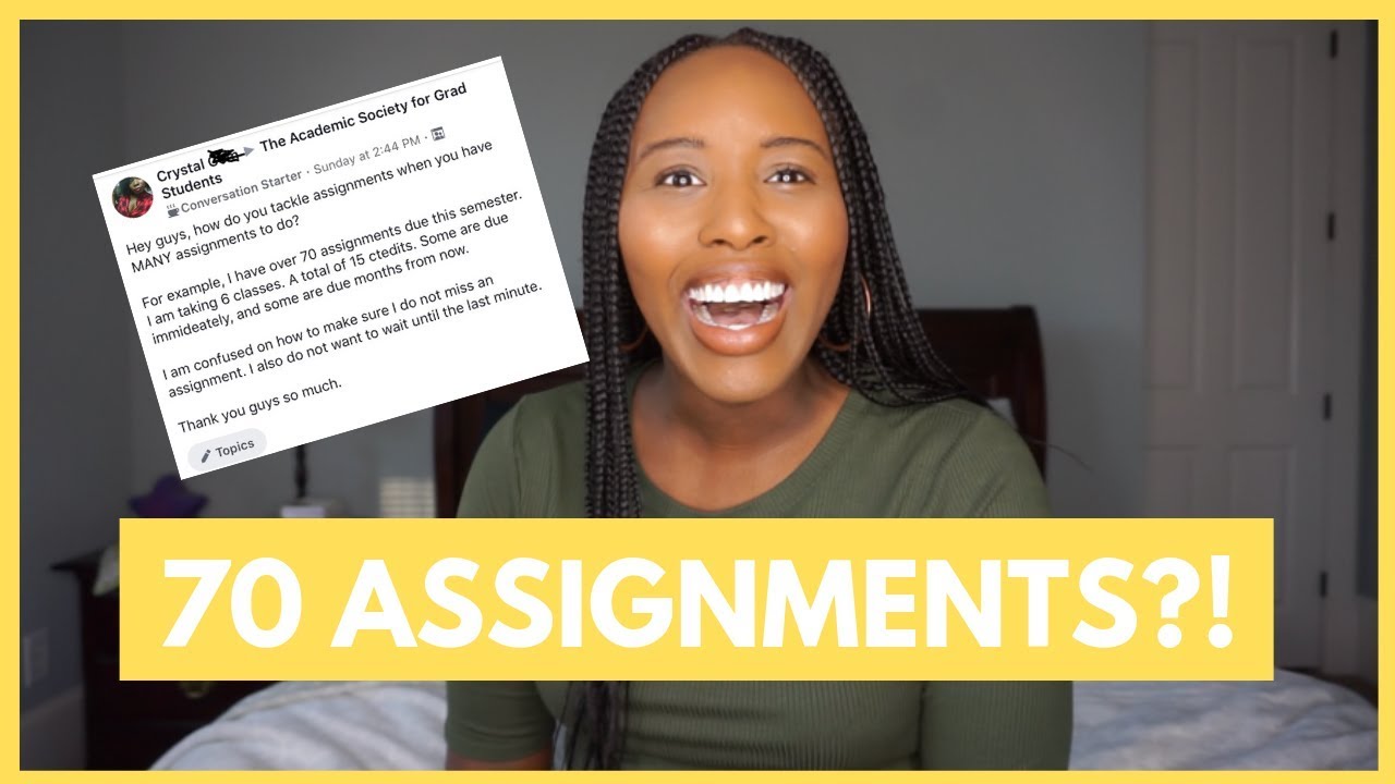 4 Grad School Tips for Managing 70 Assignments - YouTube