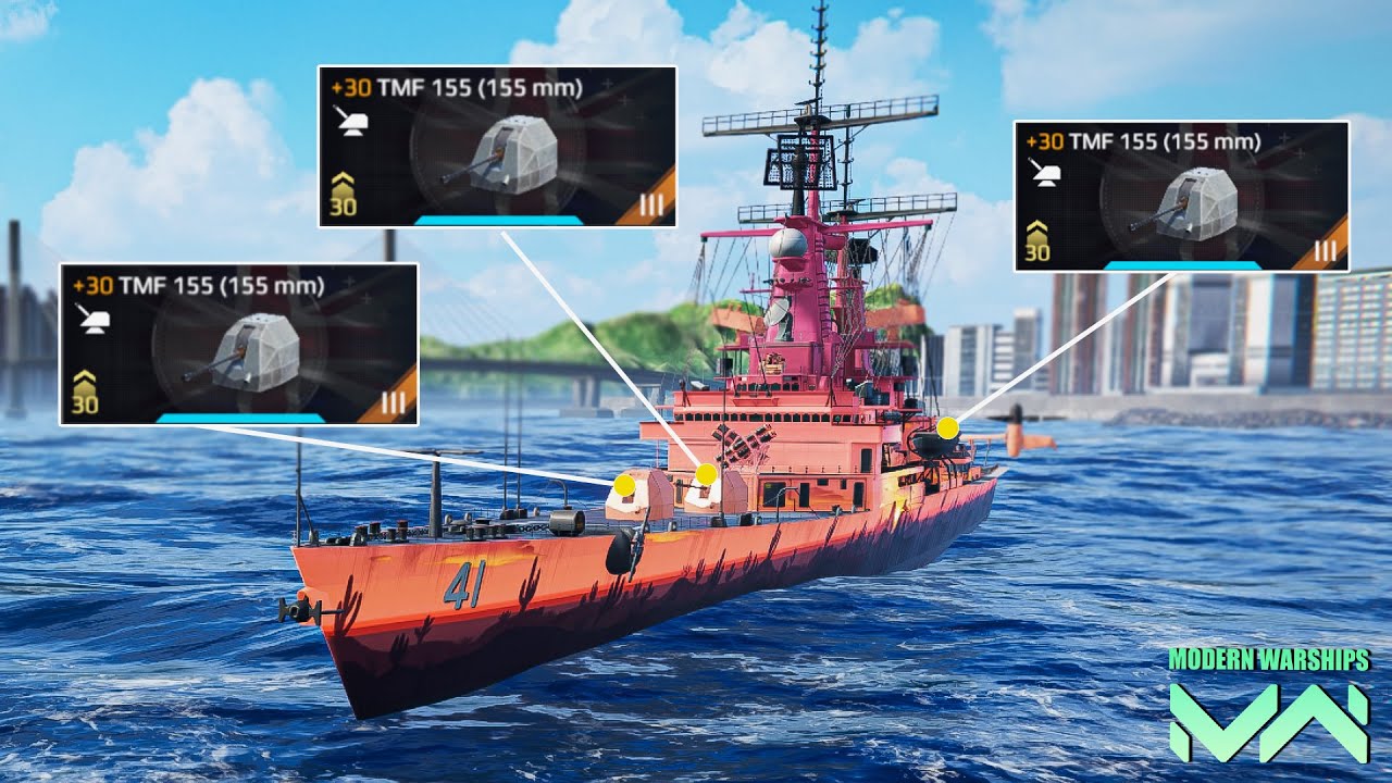 IJN YAMATO LITE! USS Arkansas 3X Meriam TMF 155 Sekali Shoot Musuh Auto ...