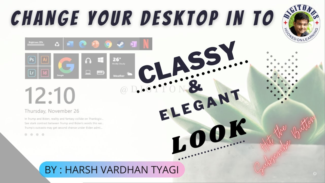My New Desktop Look || Classy and Elegant || New Desktop Theme ...