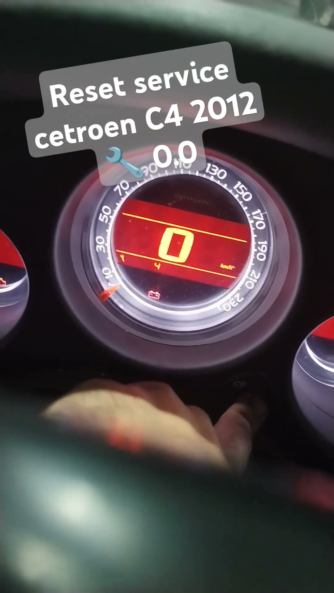 reset service oil change reiniciar servicio de aceite citroen C4 1.6 ...