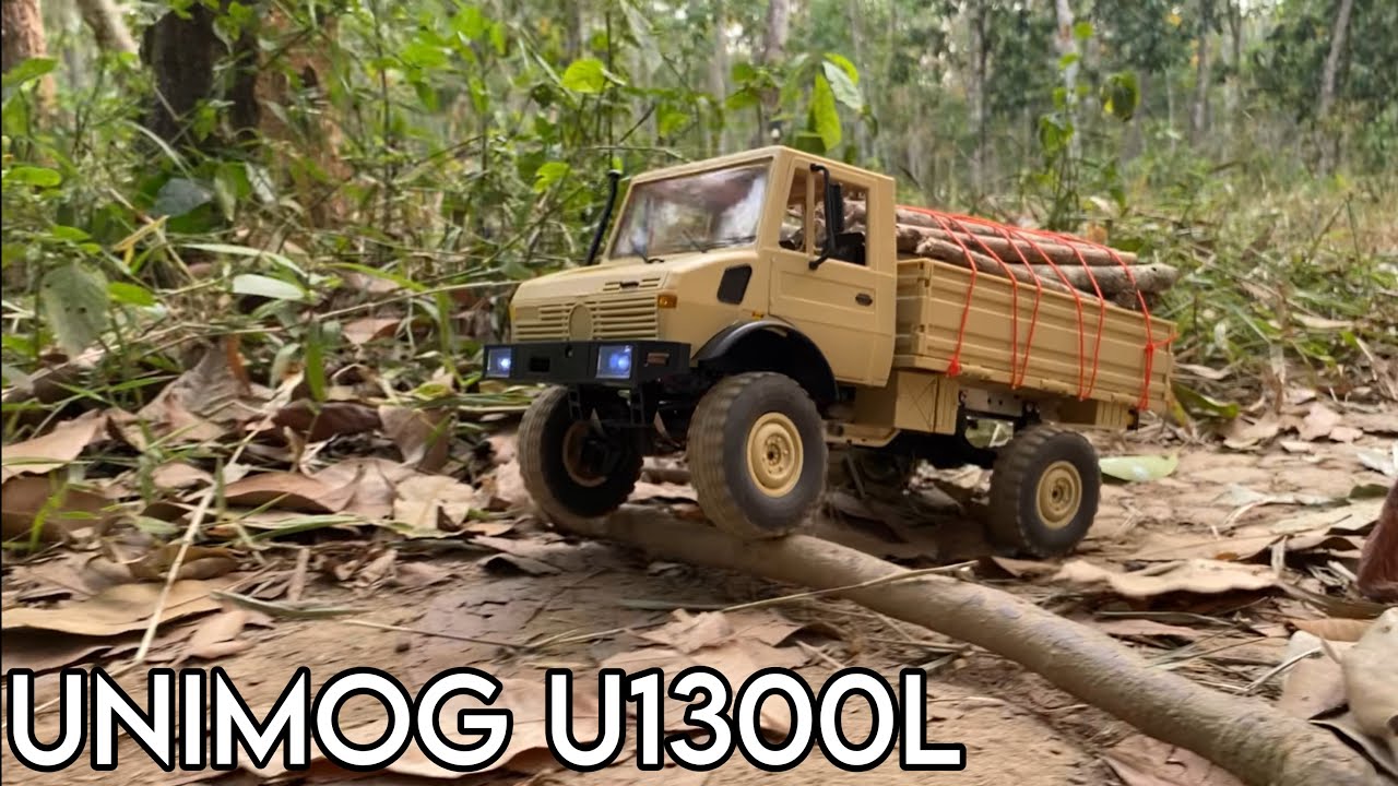 Muatan kayu log truck Unimog | LDRC P06 1/12 - YouTube
