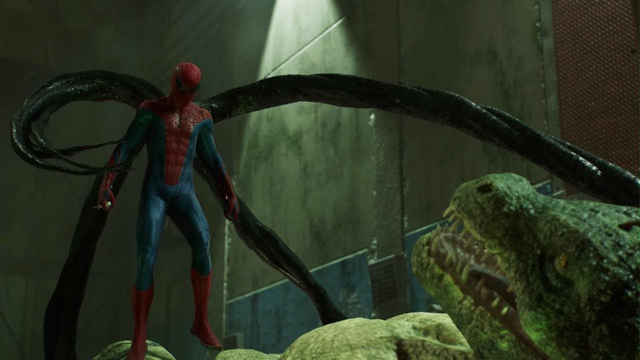 Marvel's Spider-Man 2 lizard bossfight with TASM 1 suit - YouTube
