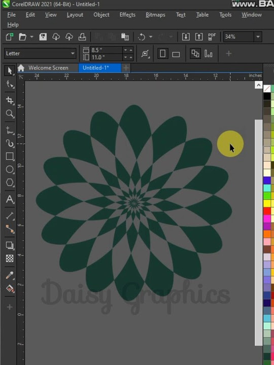 Corel Draw Combine Tool #combine #coreldraw2021 #coreldraw #flowers #rotate #coreldrawtutorial ...