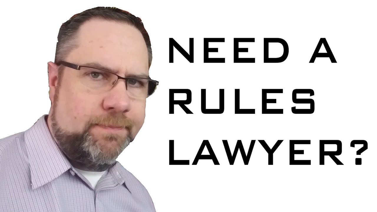 Rules Lawyer Commercial (Parody) - YouTube
