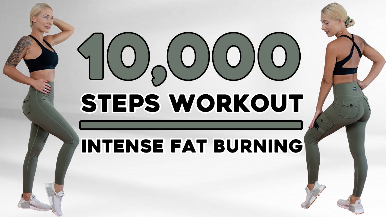 10000 Steps KNEE FRIENDLY Calorie Killer Walking Workout 🔥 10k Step ...