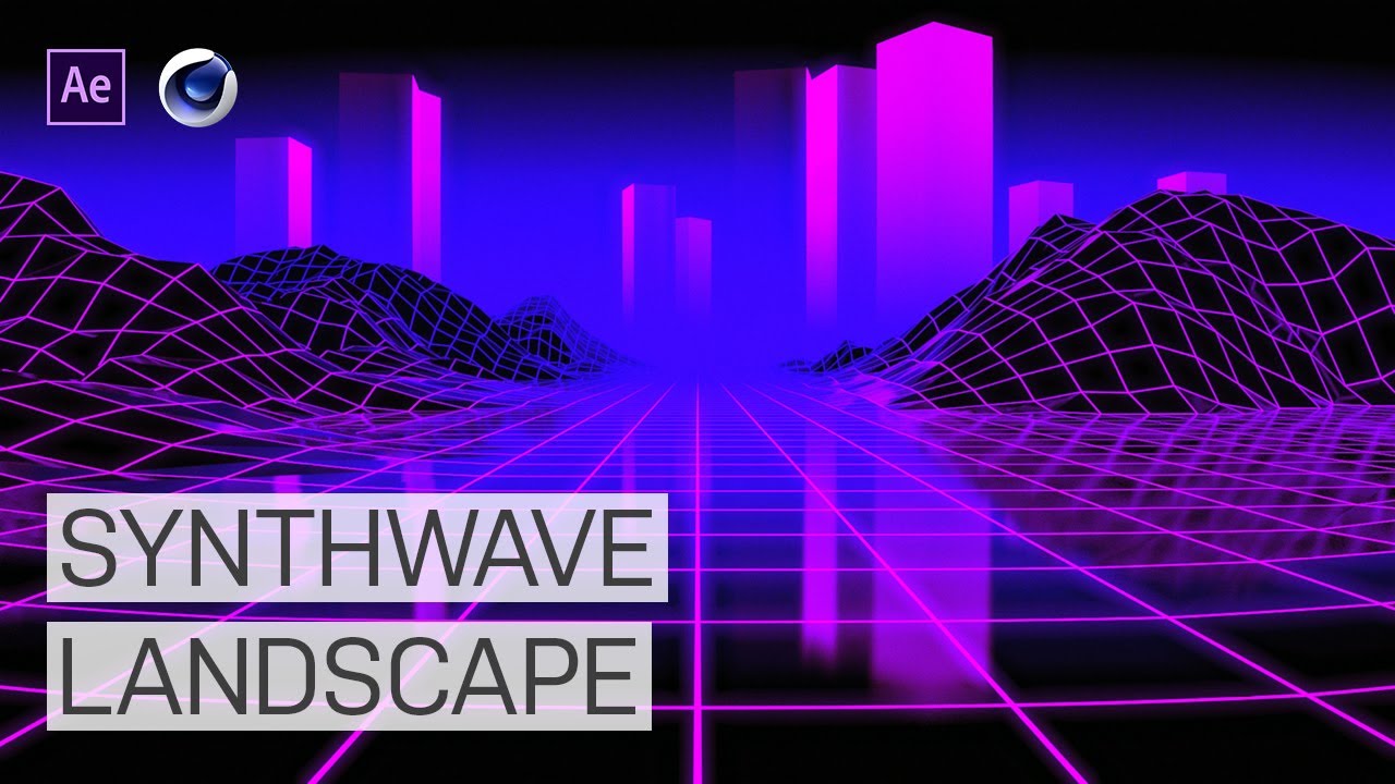 Creating a Synthwave Landscape in Cinema 4D - YouTube