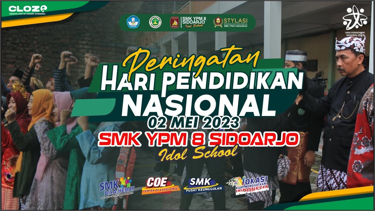 PERINGATAN HARI PENDIDIKAN NASIONAL // SMK YPM 8 SIDOARJO - YouTube