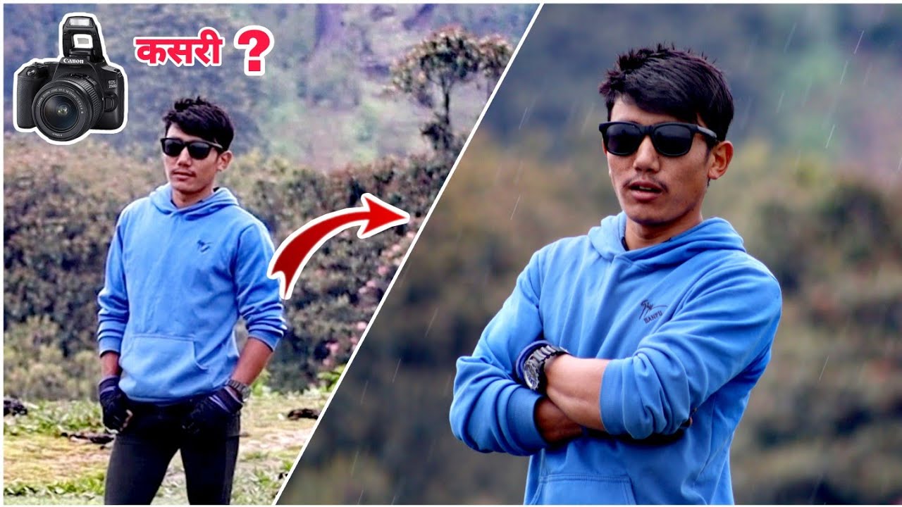 How To Blur Photo Background In Dslr Camera || Photo Ko Background ...
