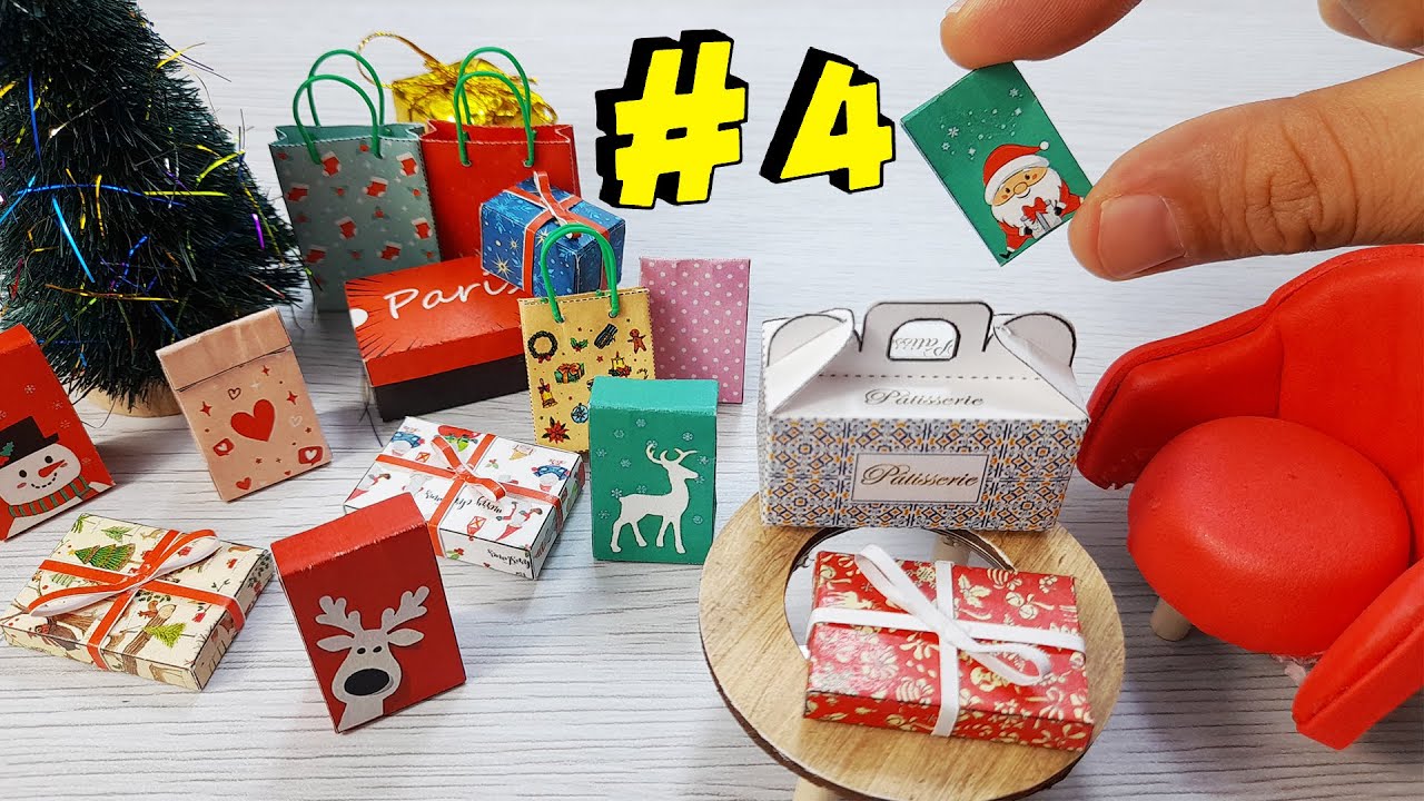 Unboxing Miniature Gift Box on the Miniature Furniture | Dollhouse ...