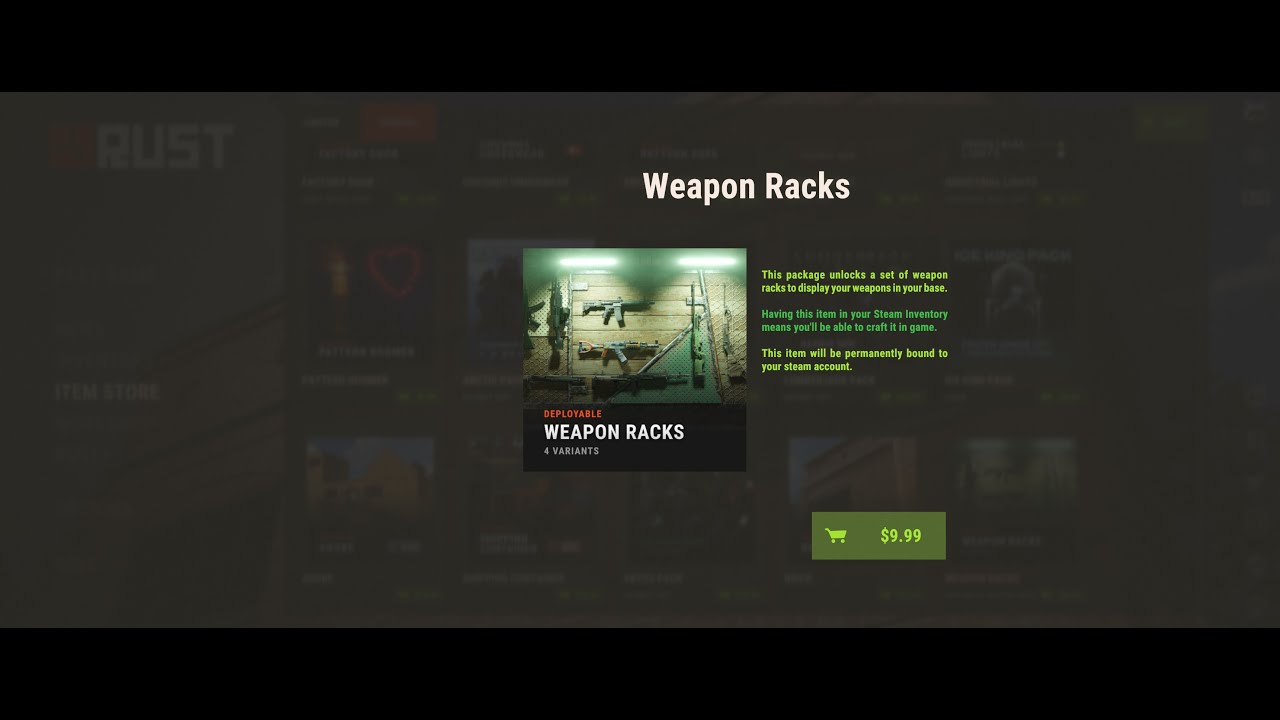 Weapon racks in Rust are cool - YouTube