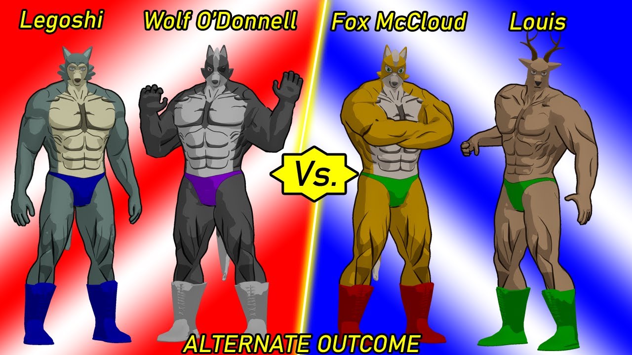 Legoshi and Wolf O'Donnell Vs Fox McCloud and Louis [ALTERNATE OUTCOME ...