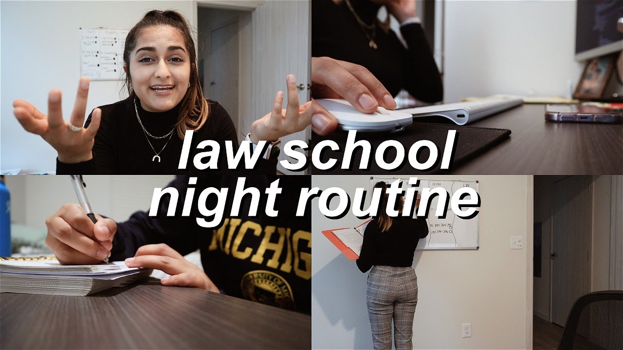 LAW SCHOOL NIGHT ROUTINE: balanced and productive! - YouTube