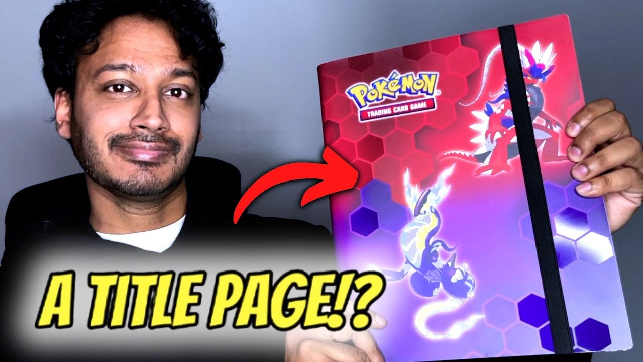 How I Organize my Pokémon Card Binders with a Title Page! - YouTube