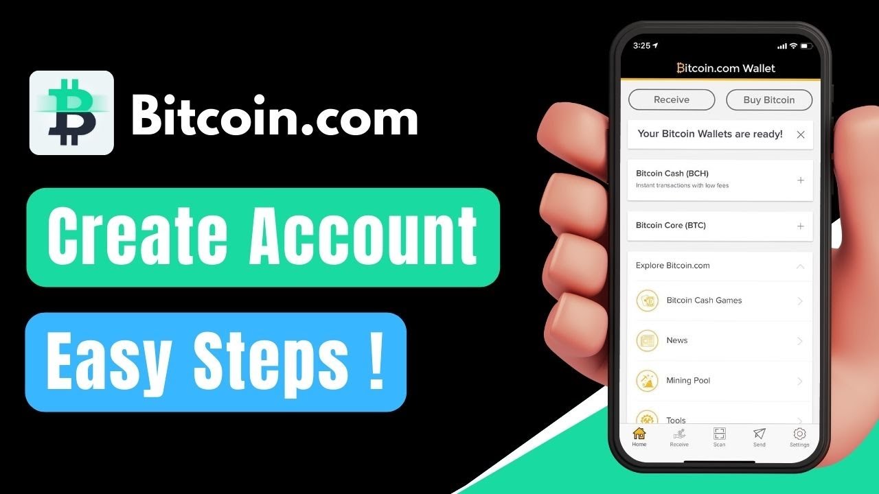 How to Create a Bitcoin.com Wallet Account 2024 - YouTube