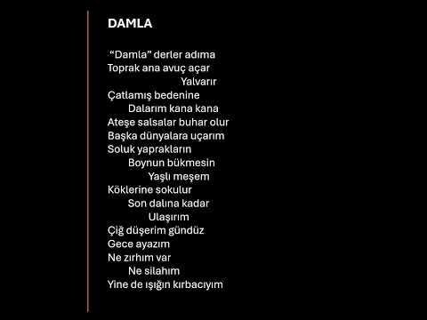 Bir Su Damlasının Gücü #şiir #eniyişair #damla