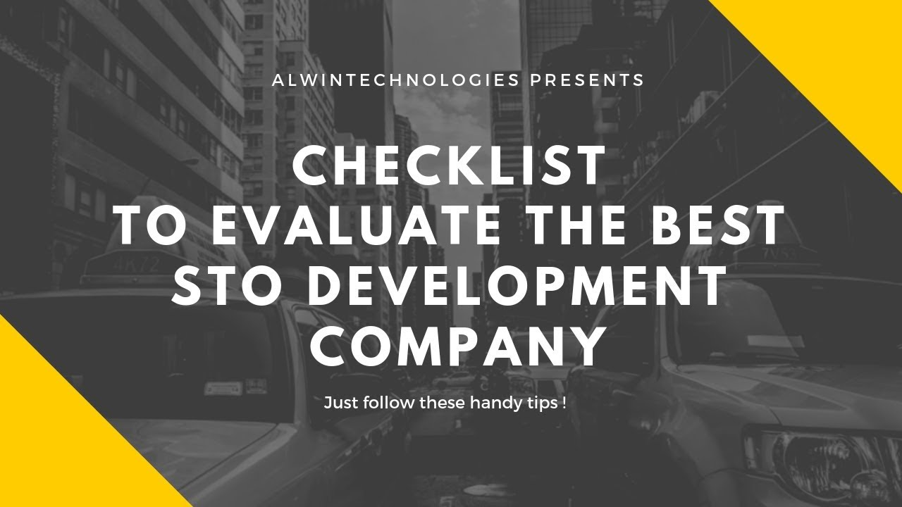 Checklist to Evaluate the Right STO Development Company For Security ...
