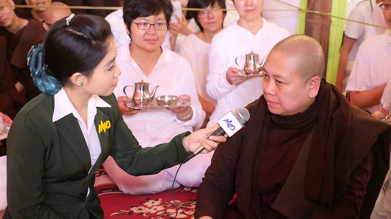 Myawaddy TV Channel interviewing Sayalay Dipankara Theri - YouTube