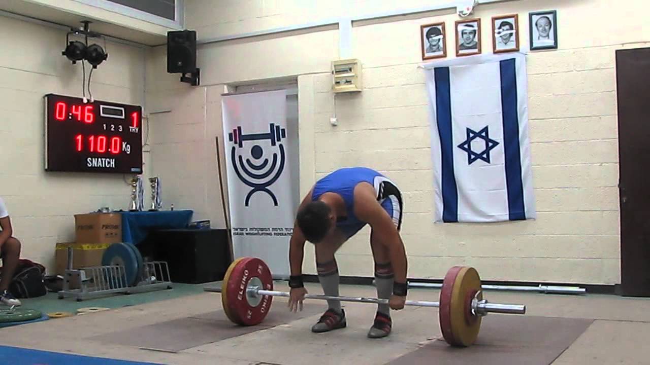Israel Weightlifting Championships 2012 105,105+ kg C&J - YouTube