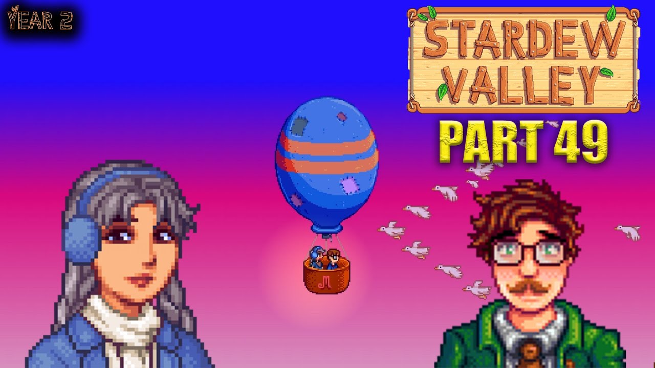 Hot Air Balloon Date in Winter?! | Stardew Valley (Part 49) - YouTube