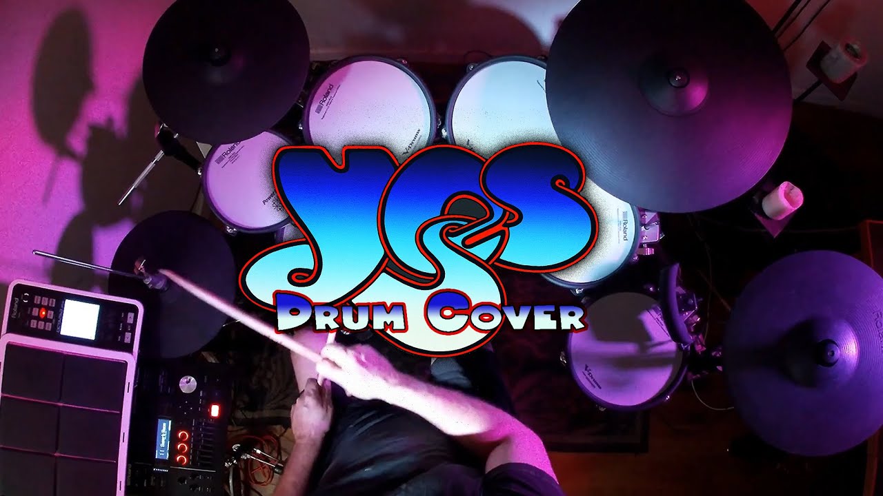 Yes roundabout Drum Cover - YouTube