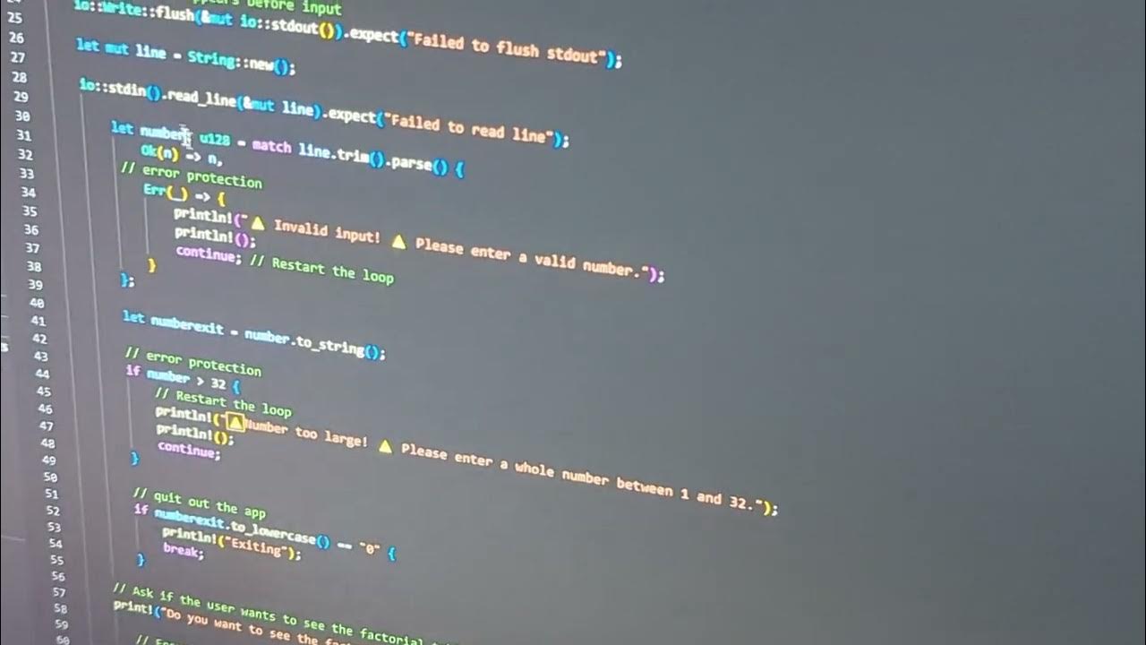 Rust Factorial calculator - YouTube
