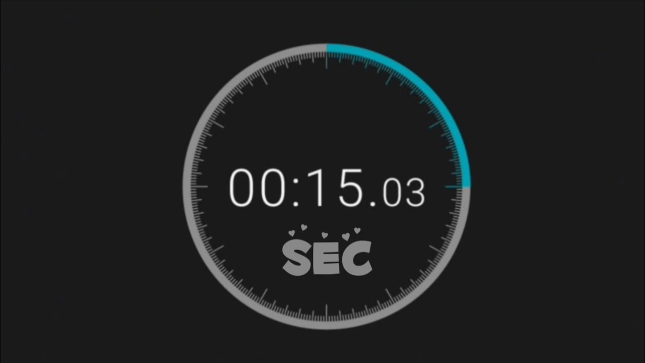 15 Second Digital Timer | Free Stock videos - YouTube