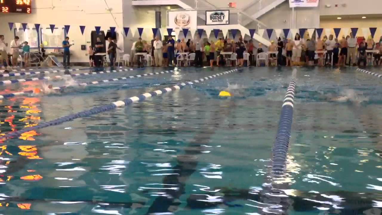 2014 Boise YMCA Thanksgiving Swim Meet: Boys 11-12 100 Free - YouTube