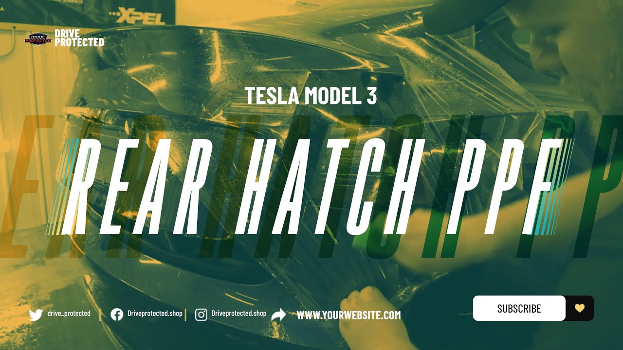 Timelapse Tuesday - Tesla Model 3 Bulk Rear Hatch PPF Install! - YouTube